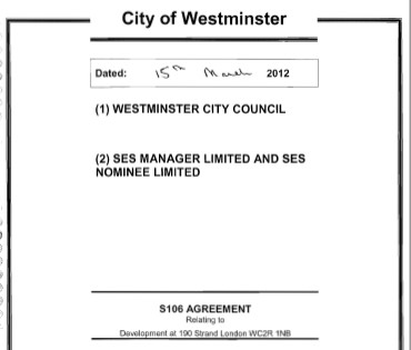 Section 106 Agreements - Flat Living
